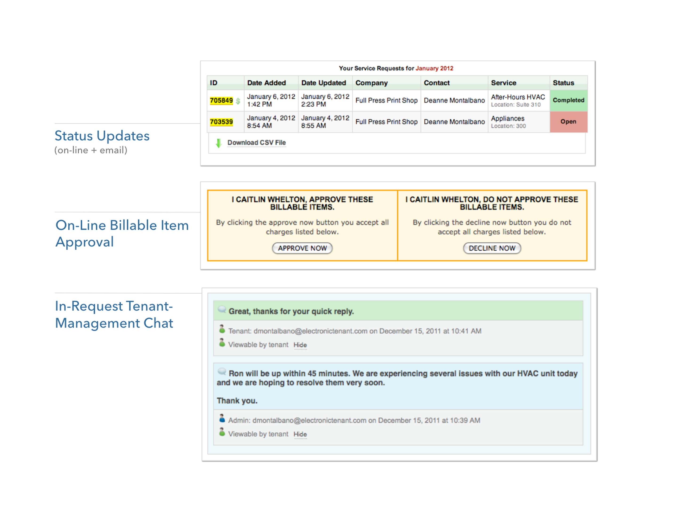 Applications - Service Request/Work Order
